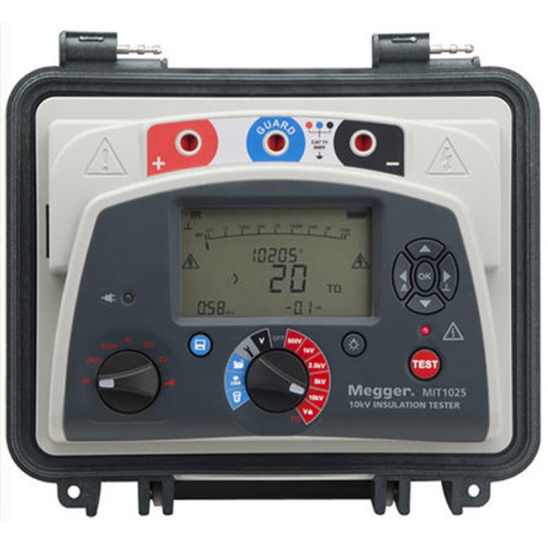 MIT1025 Megger 绝缘测试仪 10KV 20TΩ电测电缆电阻测高阻-阿里巴巴