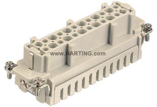 HARTING 连接器 09330242716 母芯 弹片式 HAN-24-ES-F 原装正品-阿里巴巴