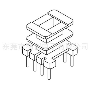 EE10变压器骨架EE10骨架EE10立式双槽4+4骨架 BOBBIN-阿里巴巴