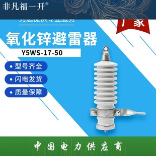 Y5WS-17-50户外陶瓷复合型避雷器绝缘10KV氧化锌避雷器-阿里巴巴