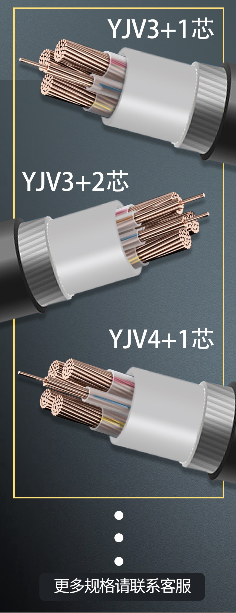 广东长江电缆YJV2 3 4 5芯阻燃纯铜芯国标低压电力电缆线批发厂家-阿里巴巴