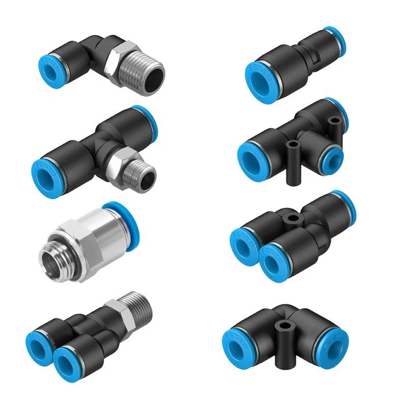 FESTO费斯托直通快插接头QS-4-6-8-10-12-16 等径 变径接头现货-阿里巴巴