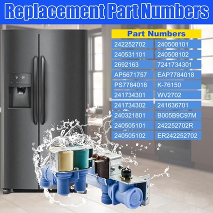 242252702 240531101 冰箱进水阀适用Frigidaire Kenmore 110v-阿里巴巴