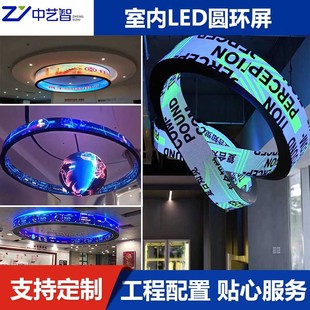 led圆环屏 全彩LED环形字幕显示屏单双面显示软模组批发工厂直销-阿里巴巴