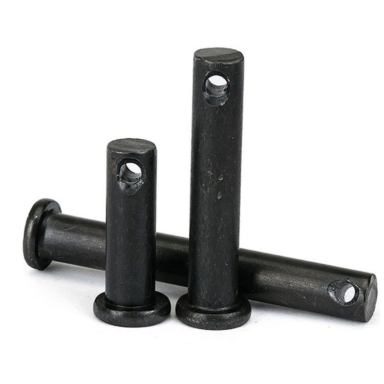 45钢淬火高强度GB882销轴 铁平头带孔销b型销轴T型销钉插销定位销-阿里巴巴
