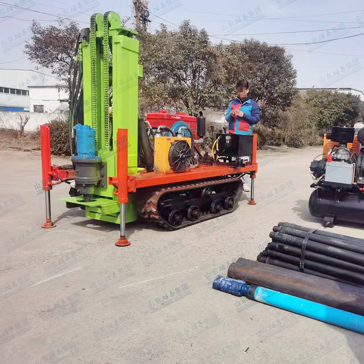 履带式潜孔钻机光伏引孔机 小型进院打井机 气动装置冲击打孔机-阿里巴巴