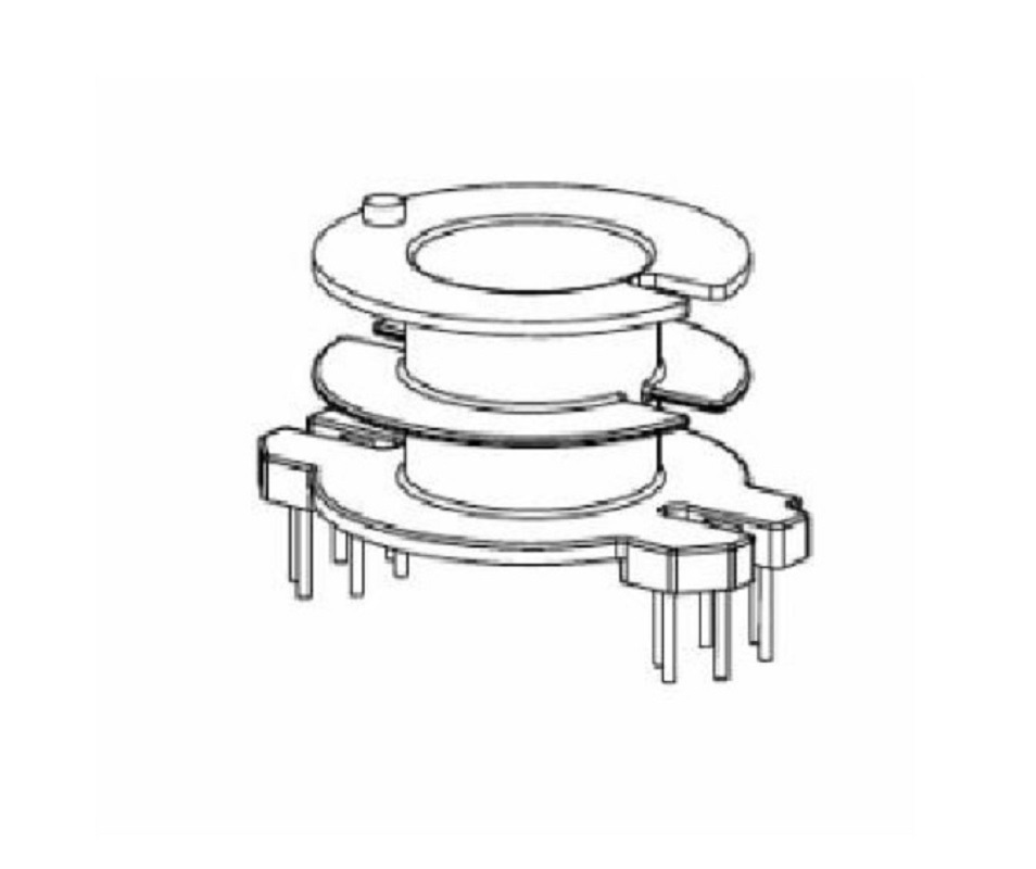 RM10变压器骨架RM10电木骨架RM10双槽梅花脚立式骨架BOBBIN 6+6-阿里巴巴