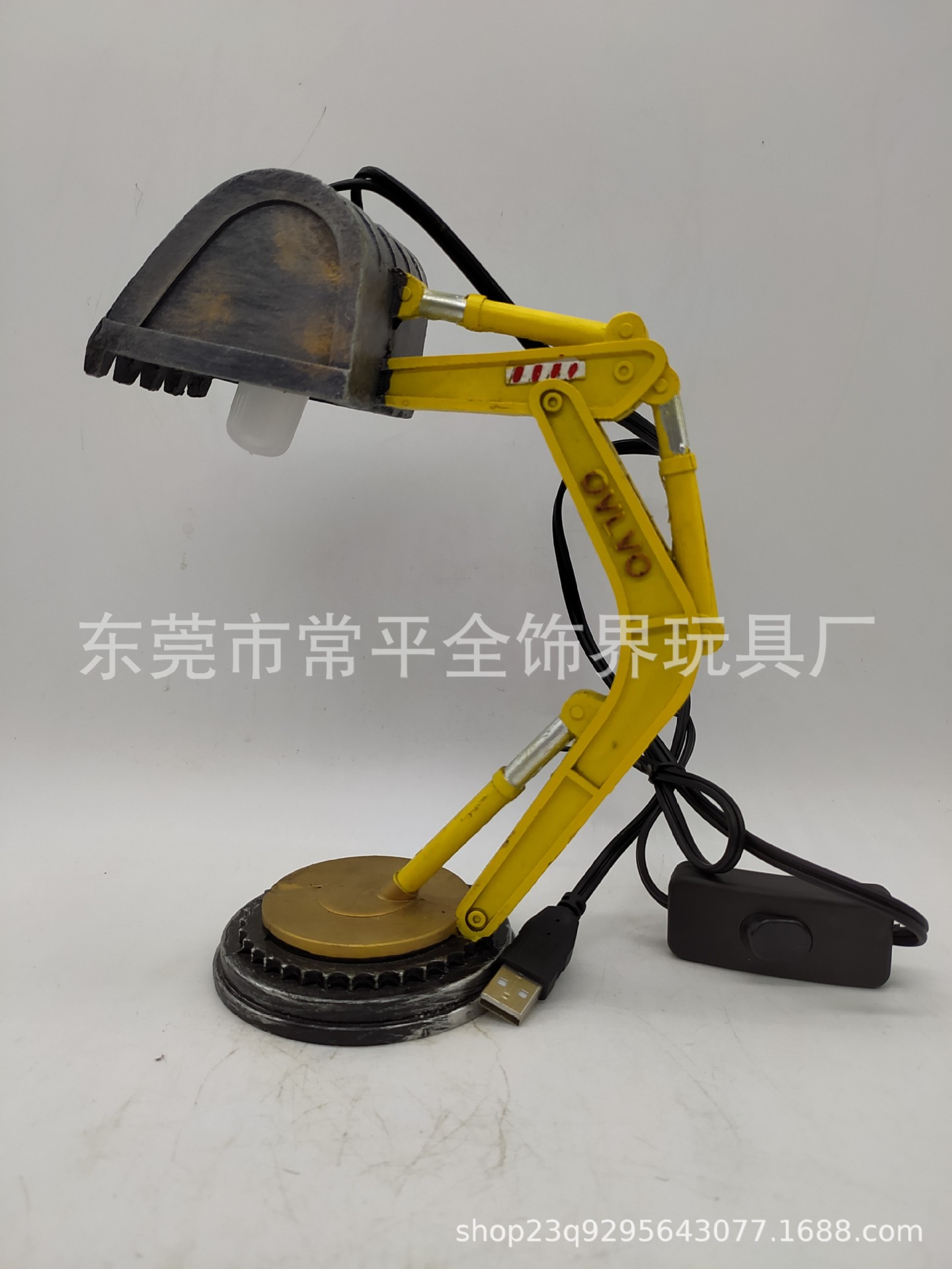 跨境挖掘机台灯Digger Desk Lamp装饰灯摆件USB挖掘机台灯现货-阿里巴巴