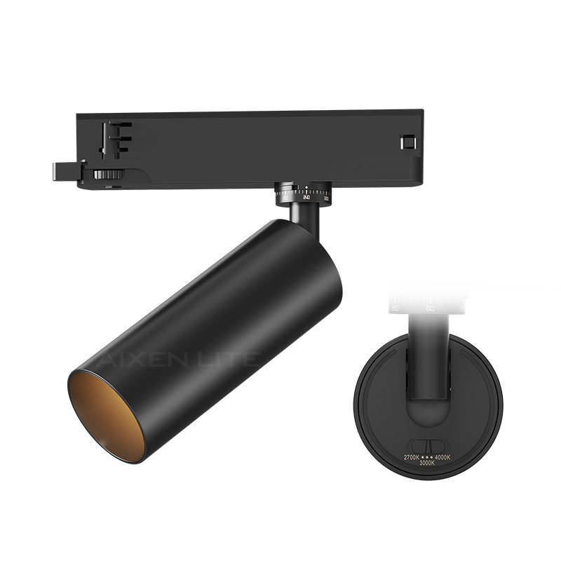 LED three-section color mixing DALI dimming track light free ...