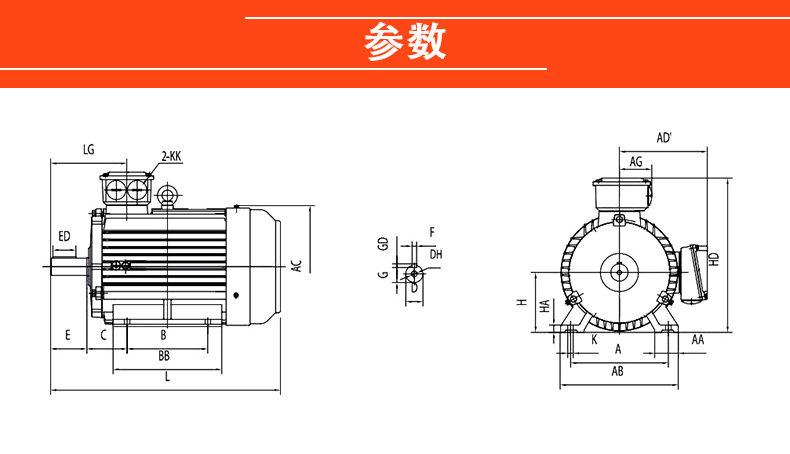 精选三相异步电动机YE3-100L1-4 2.2kw 高散热低噪音纯铜电机-阿里巴巴