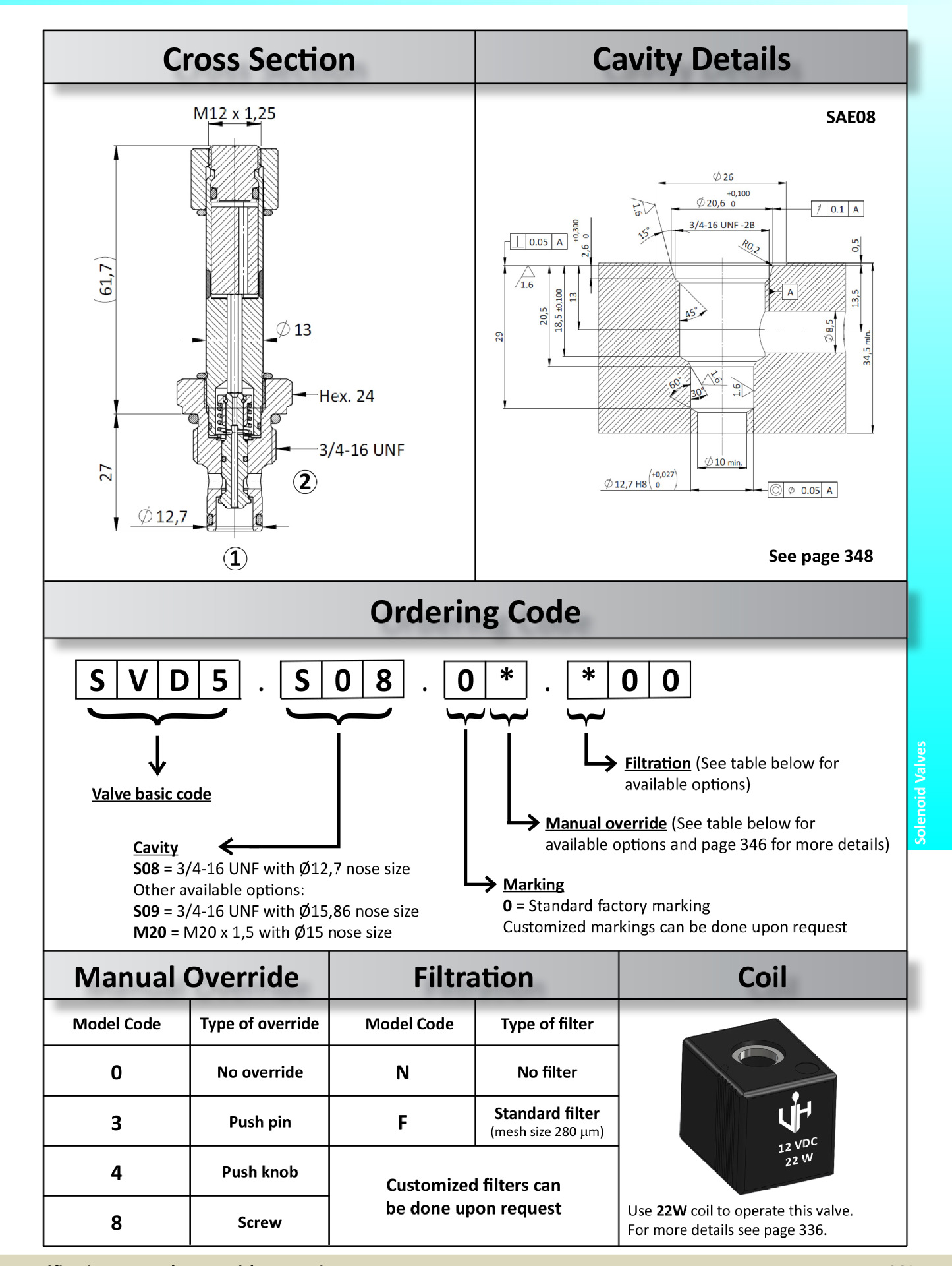 SVS0.S08二位二通常闭35MPa螺纹插装电磁阀24v液压配件vis阀高压-阿里巴巴
