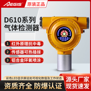 工业及商业用途D610可燃气体检测器彩色LED屏有毒气体气体检测仪-阿里巴巴