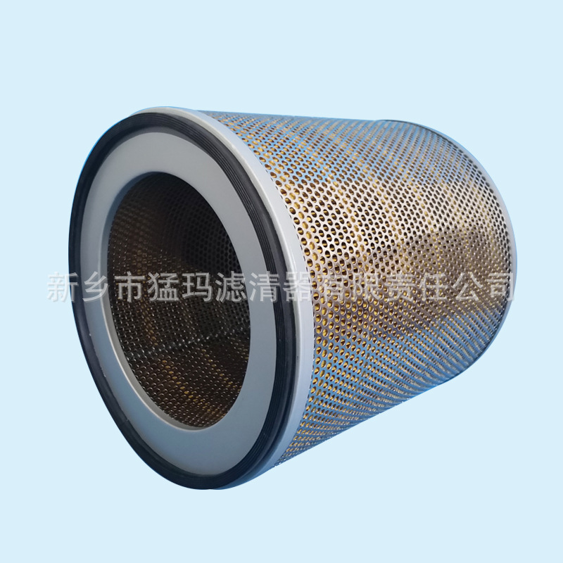 空压机保养配件替代 空滤 1635040600 铁盖单通空气过滤器芯-阿里巴巴