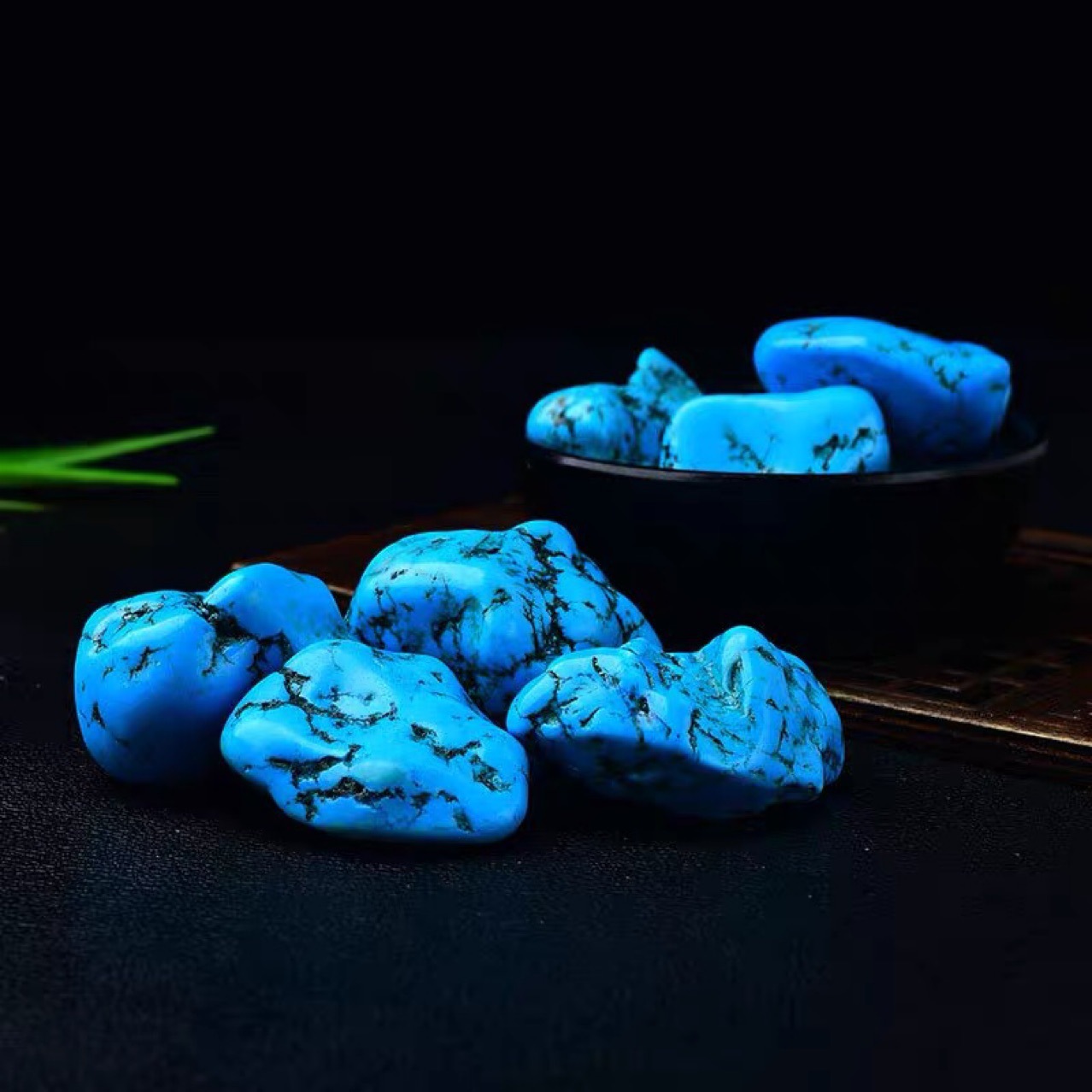 优化蓝松石原石把玩摆件蓝色绿松石矿石大颗粒碎石滚石扩香石淘矿-阿里巴巴