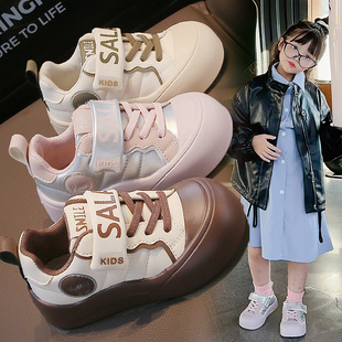 儿童时尚板鞋2025春季新款女童中大童休闲鞋男童帅气魔术贴运动鞋-阿里巴巴