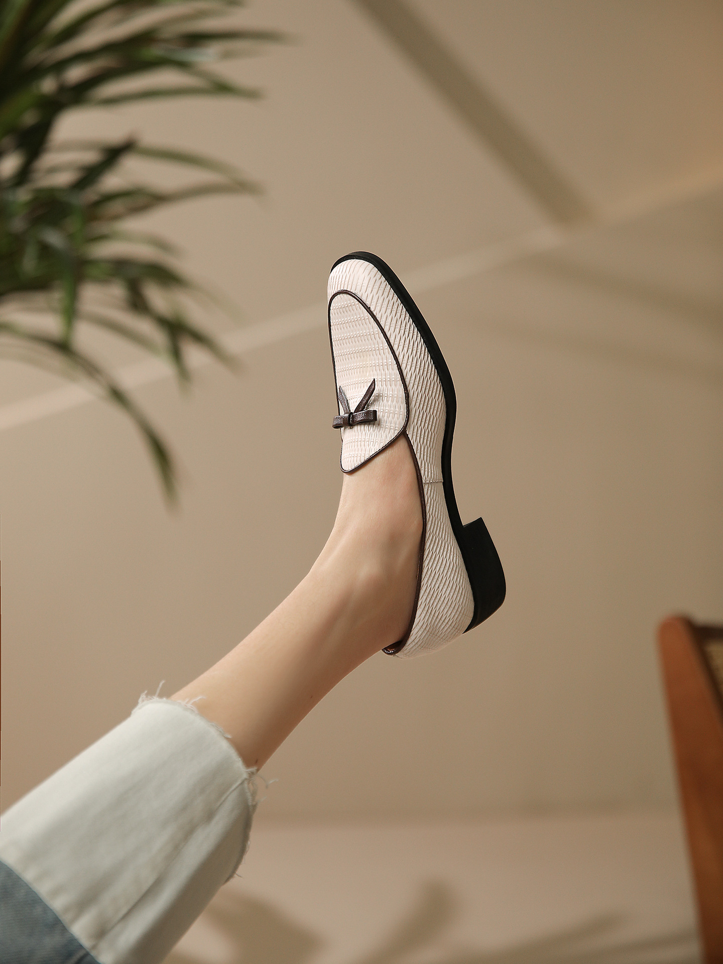 CHIKO Anahi Square Toe Block Heels Loafers Shoes