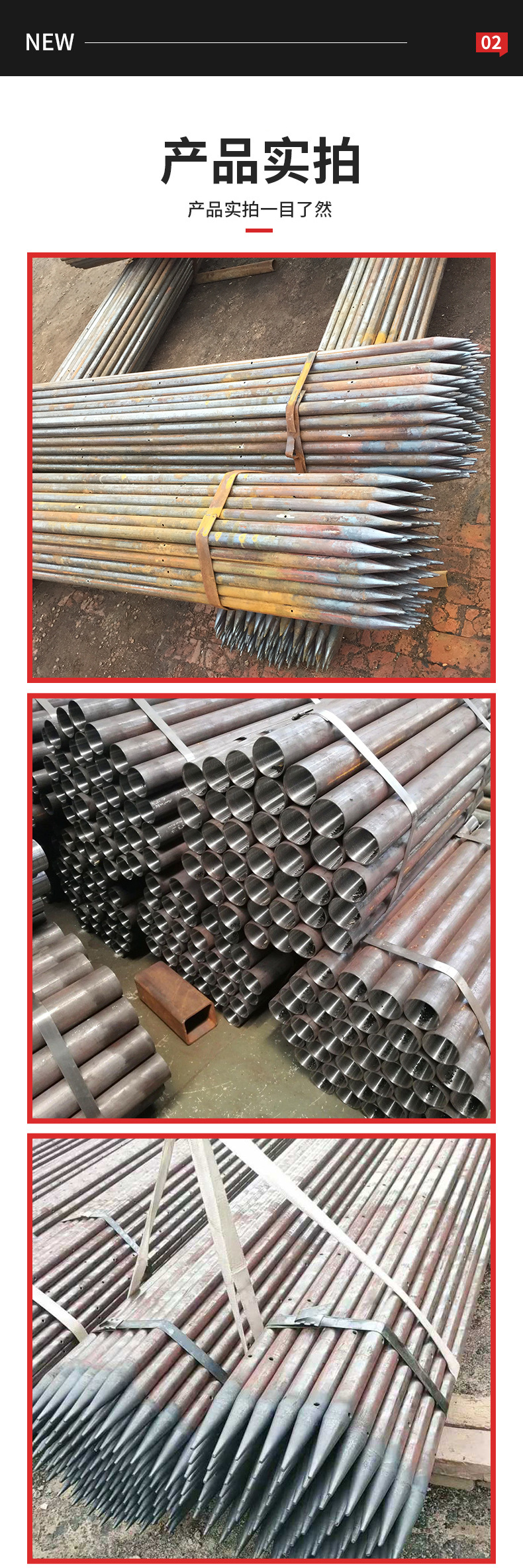 Q235B钳压式声测管小孔径薄壁 桩基超声波检测钢管国标50 54 57-阿里巴巴