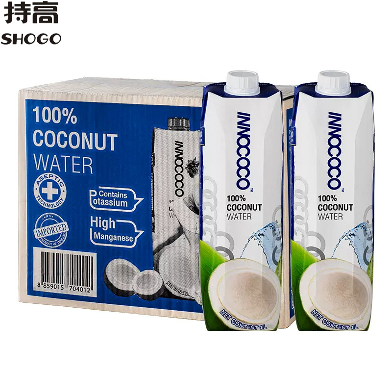INNOCOCO泰国进口伊诺可可100%纯椰子水1L装 0脂青椰饮料果汁饮品-阿里巴巴