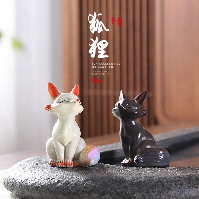 # Color-changing Little Fox Tea Pet Cute Personality Tea Treasure Small ...