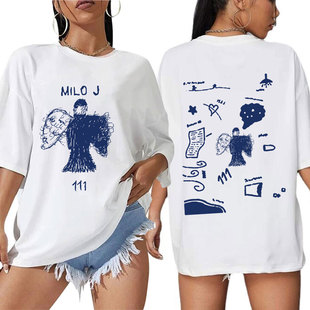 Rapper Milo J 111 Album Merch T Shirt Men Women Clothes-阿里巴巴
