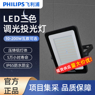 PHILIPS飞利浦明辉LED投光灯BVP158室户外泛光灯三色调光IP65防水-阿里巴巴