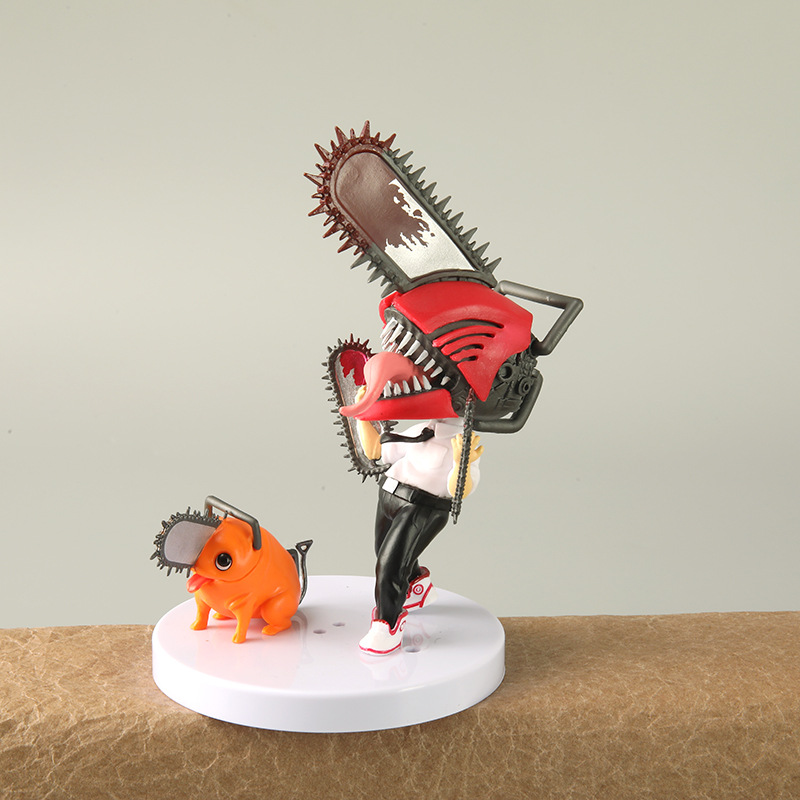 14.5cm电锯人手办 动漫卡通电锯狗公仔玩具摆件-阿里巴巴