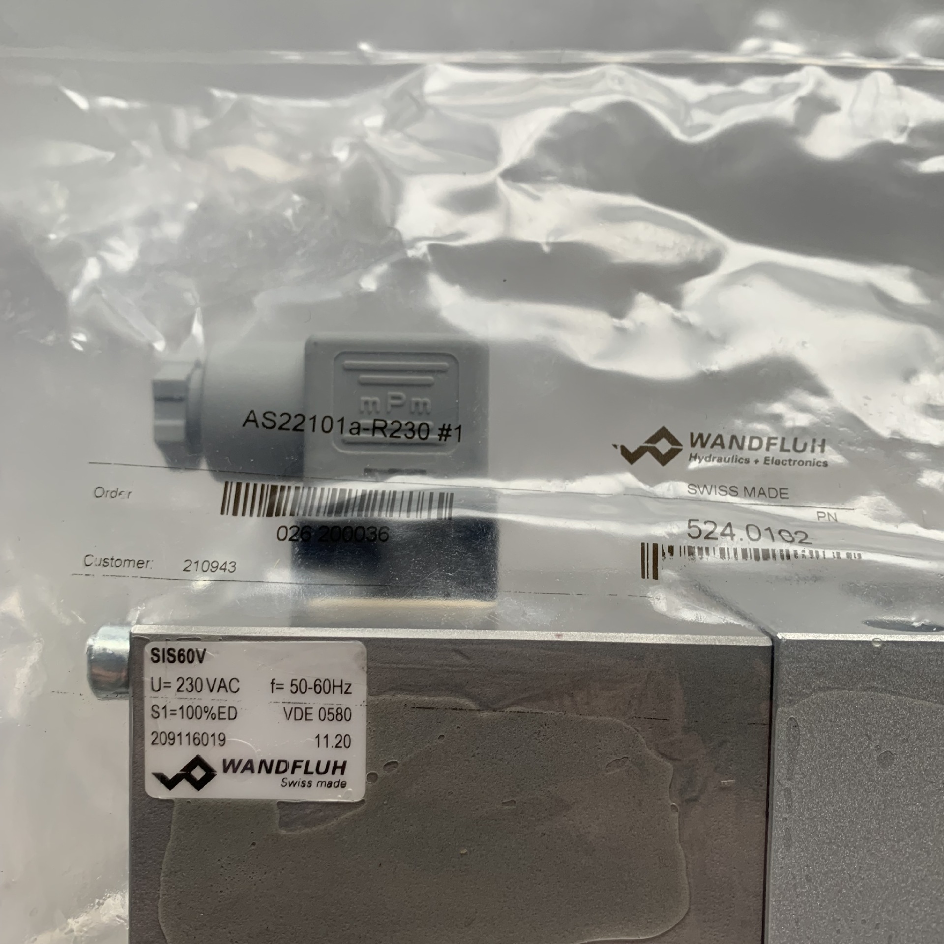 万福乐 AS22101a-G24 无泄漏 电磁换向阀高效防泄漏-阿里巴巴