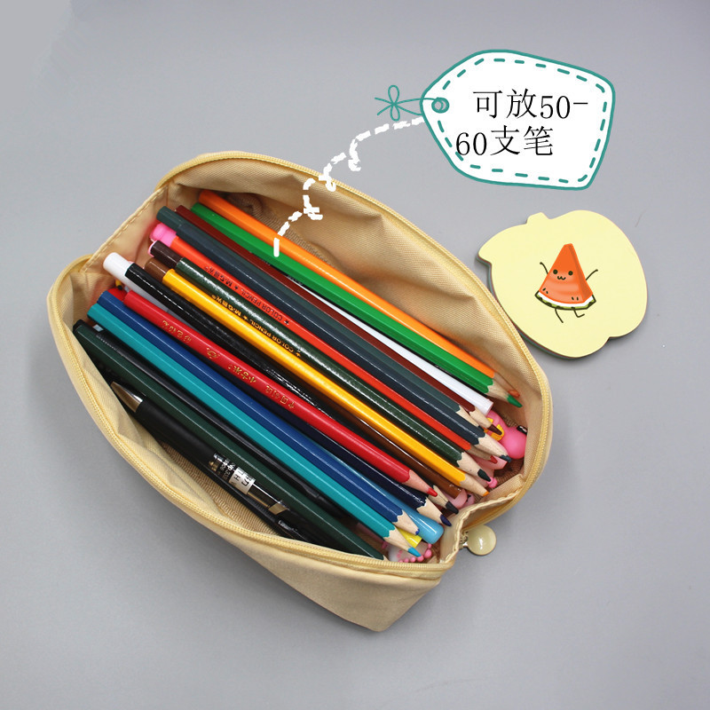 ins纯色笔袋学生文具袋大容量韩版铅笔袋高颜值笔袋文具盒袋-阿里巴巴