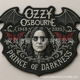Ozzy OsbourneMemorial Patch奥兹·奥斯本 1948–2025 纪念徽章-阿里巴巴
