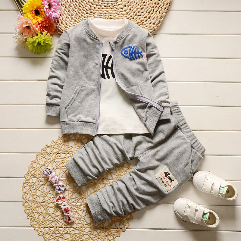 男童童装宝宝春秋款长袖套装男儿童小童装三件套秋装休闲1-4岁潮-阿里巴巴