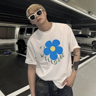 WE11DONE TRACK小众潮牌美式夏季纯棉宽松男士情侣半袖短袖T恤-阿里巴巴