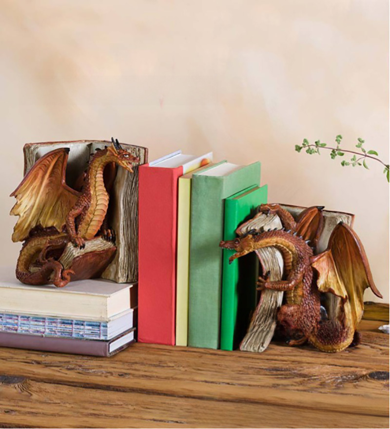 Cross-border Exclusive Books Dragon Hidden Books Dragon Resin Ornaments ...