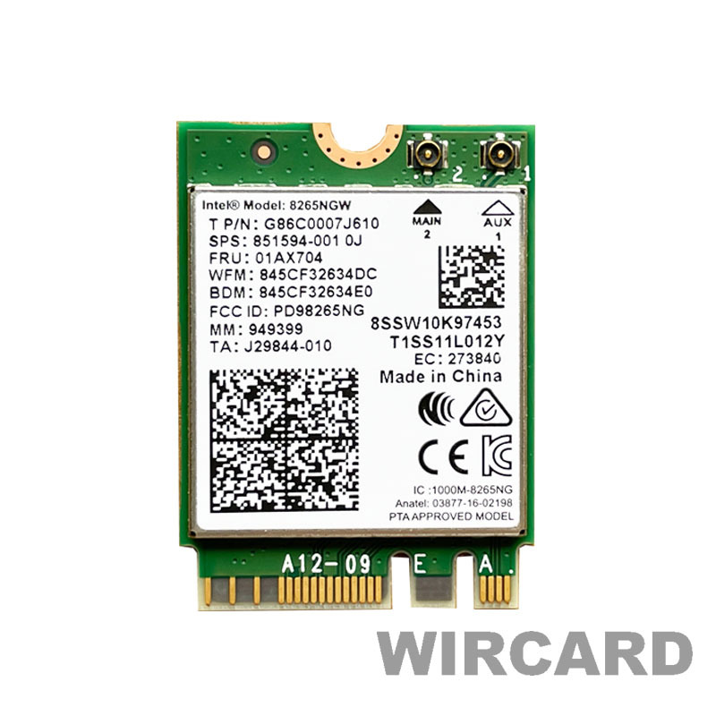 全新原装正式版 8265NGW AC笔记本无线网卡5G 867M双频4.2蓝牙-阿里巴巴