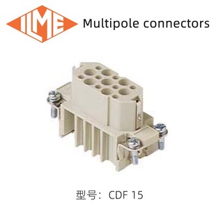 意大利ILME重载连接器 矩形接插件 CDF 15 CDM 15/10A/250V插芯-阿里巴巴