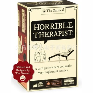 跨境新品Exploding Kittens Horrible Therapist游戏卡英文桌游-阿里巴巴