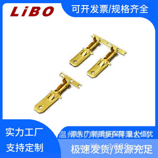 250系列 DJ611-6.3A脚B脚 6.3插片 黄铜镀锡 汽车接线端子端子-阿里巴巴