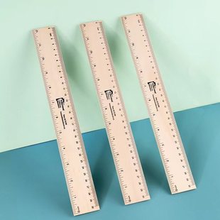 30CM3.8宽加厚松木尺 外贸木尺工厂直供中性包装 进口松木广告尺-阿里巴巴