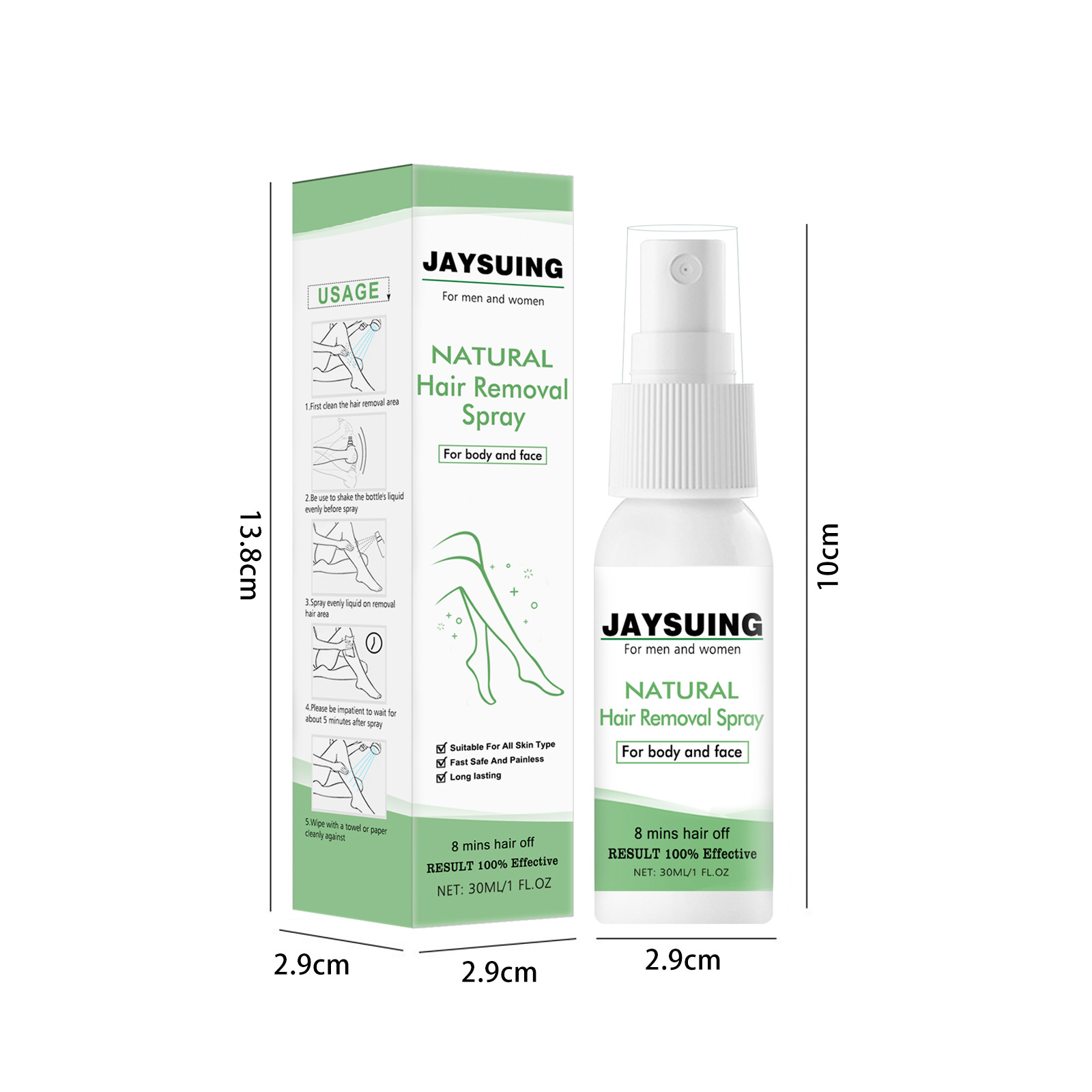 Jaysuing 脱毛喷雾剂泡沫腋下腿毛光滑细腻温和脱毛喷雾清洁护理-阿里巴巴