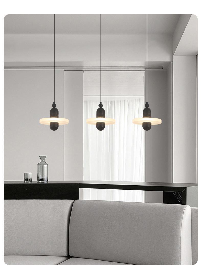 新款卧室吊灯轻奢创意过道灯现代简约床头吊灯酒店客房LED小吊灯-阿里巴巴