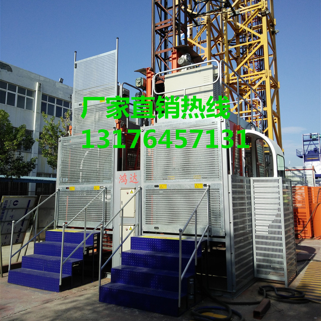 工地SC100/100施工升降机 1吨双笼升降机 construction elevator-阿里巴巴