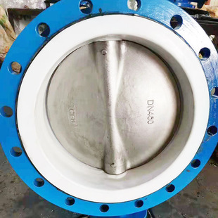 衬氟法兰蝶阀D341F4-16 PTEF全衬氟蝶阀 衬氟蜗轮蝶阀D341F46-16C-阿里巴巴