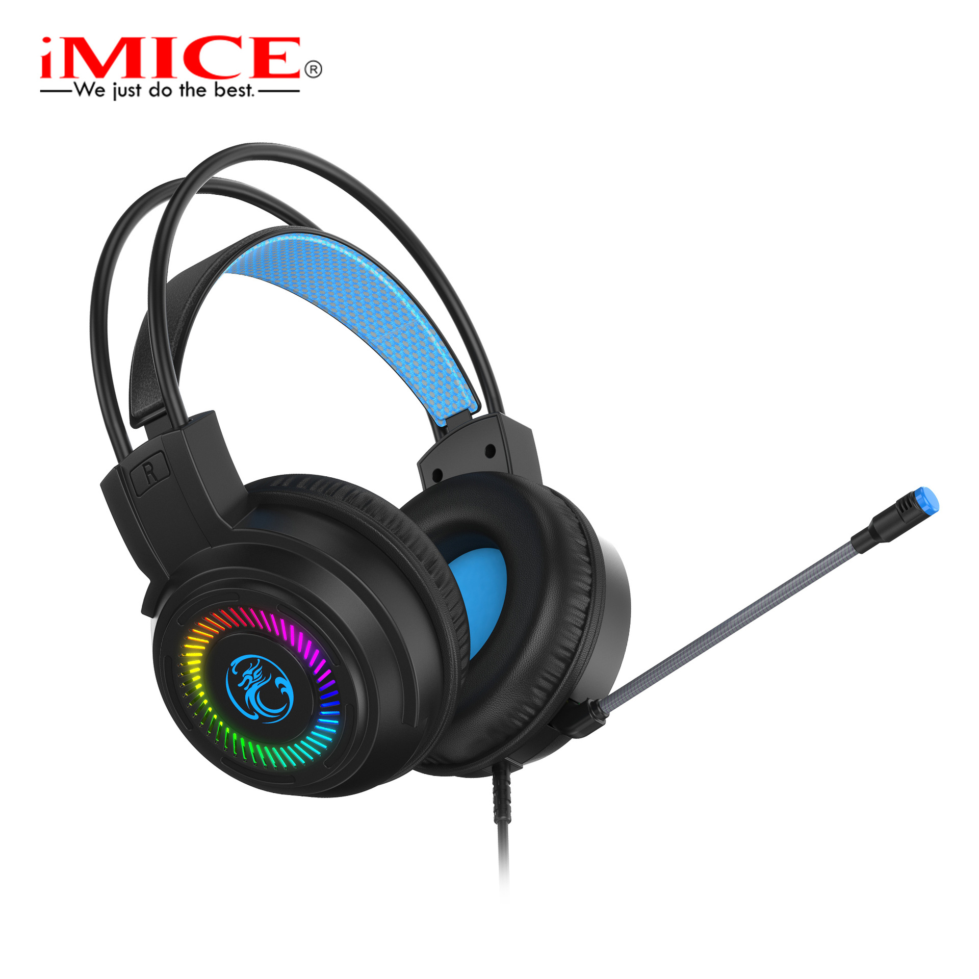 IMICE品牌HD-480跨境批发新款炫彩电脑电竞头戴式有线游戏耳机-阿里巴巴