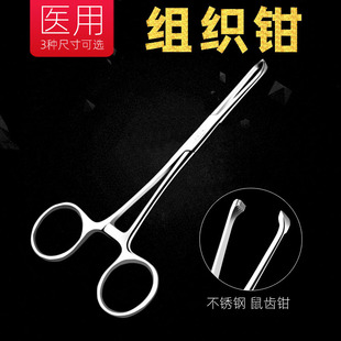 医用组织钳不锈钢提取钳子爱丽斯钳妇科宫径钳横纹爱丽丝钳鼠齿钳-阿里巴巴