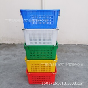 新料加厚塑料筐铁耳菜筐子蔬菜水果收纳框食品配送冷链运输周转筐-阿里巴巴