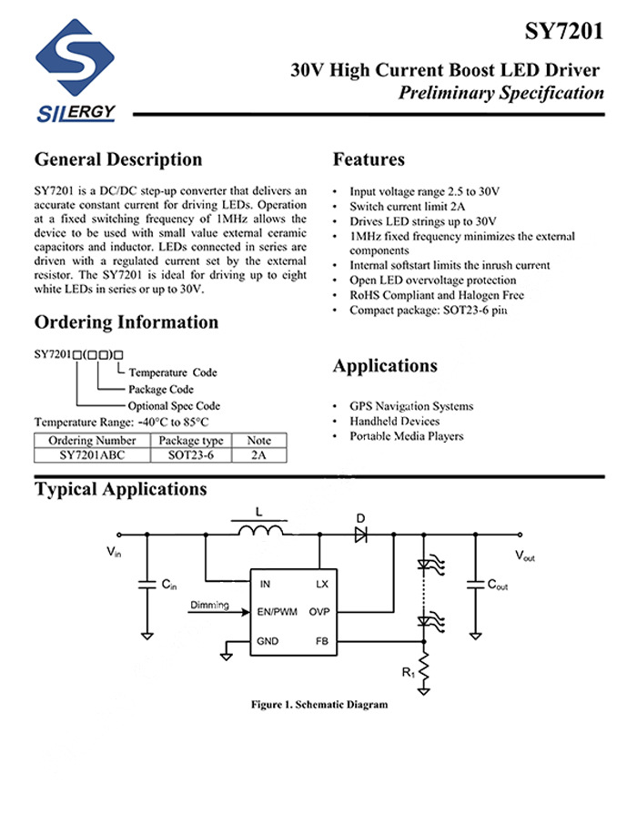 原装正品 SY7201ABC 丝印DQ SOT-23-6 DC-DC升压LED驱动器芯片-阿里巴巴