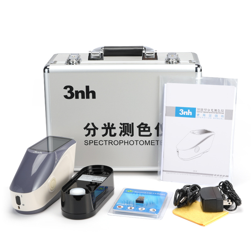 3nh三恩驰油漆涂料NR110高精度色差仪CR8分光色差仪手持式色差计-阿里巴巴