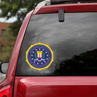 18x18cm小额批发FBI徽章贴纸汽车保险杠贴纸-阿里巴巴