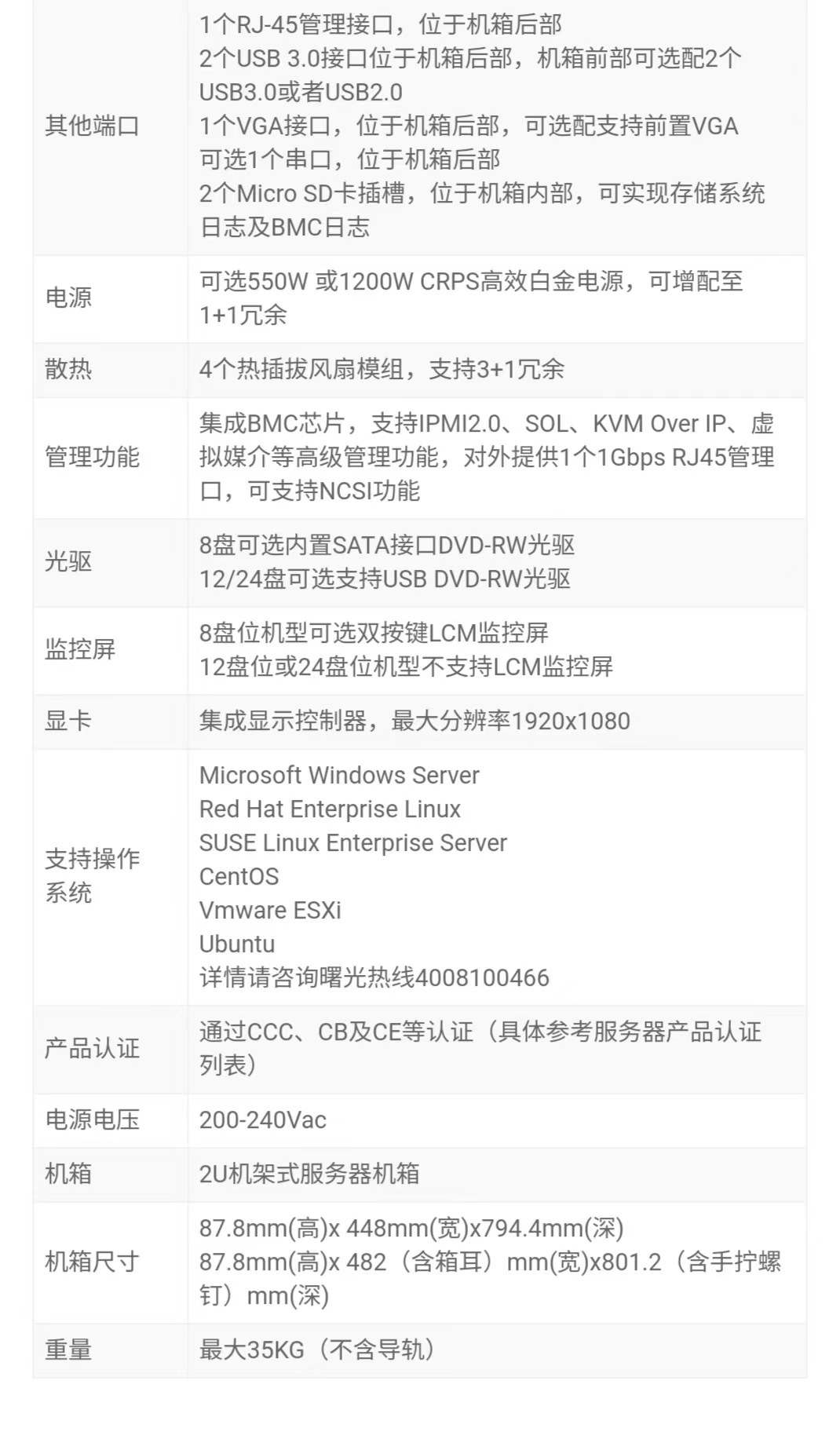中科曙光I620-G30高性能低功耗大容量存储节点2U双路机架式服务器-阿里巴巴
