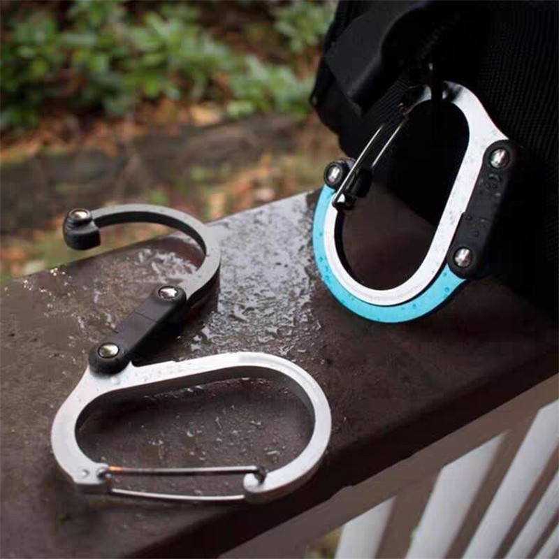 D-type Mountaineering Hook Multi Functional Hook, Outdoor Travel Quick ...