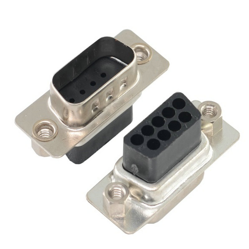 D-SUB9P母座超薄短体带柱沉板VGA插座 贴片SMT插脚显示器插座接口-阿里巴巴